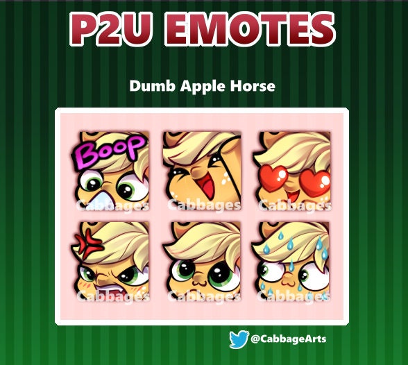 Apple Jack Twitch Emotes: My Little Pony, Stream Graphics (.ZIP) - Etsy