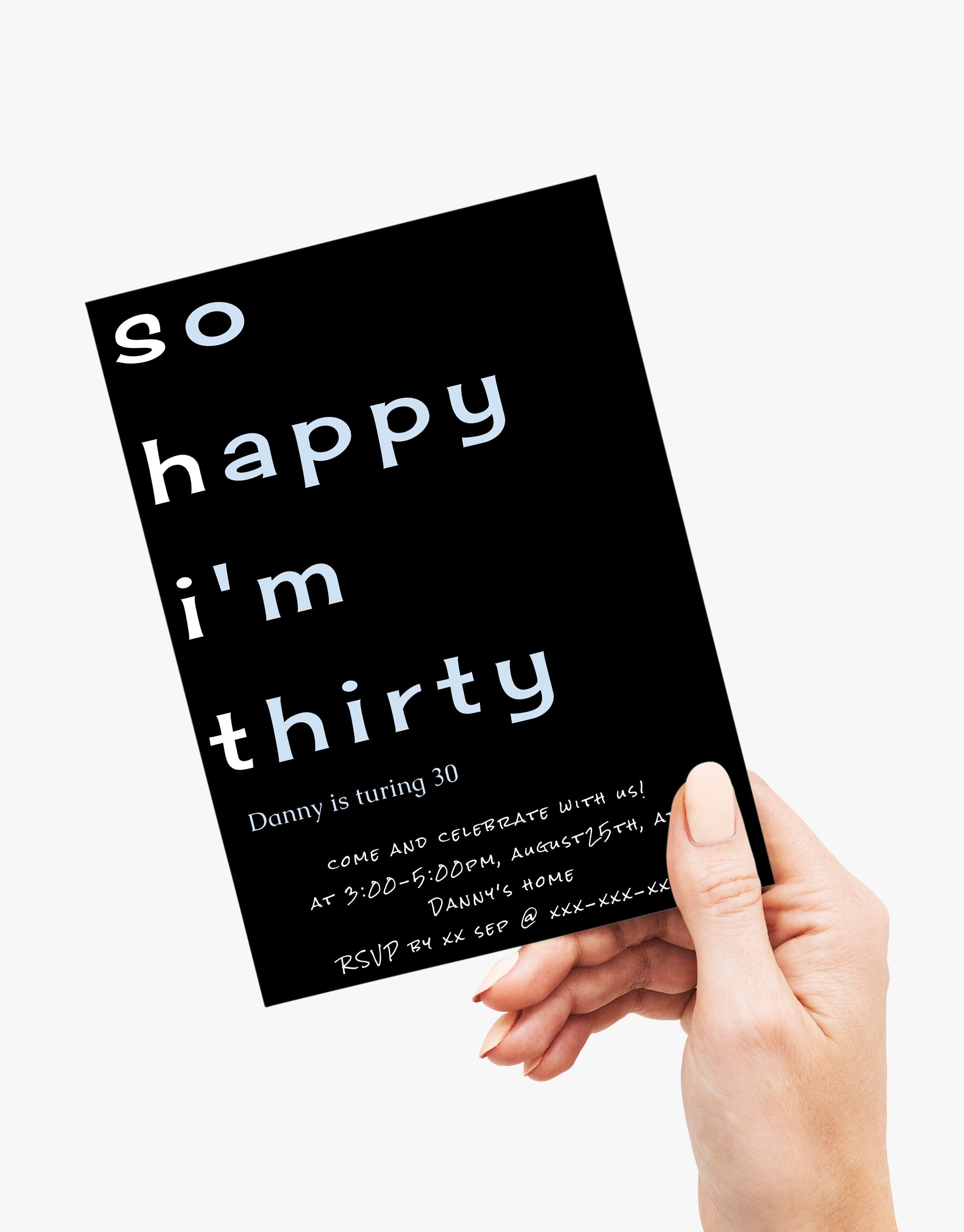 Editable SHIT I'm 30 Birthday Invitation so Happy I'm 30 Editable ...