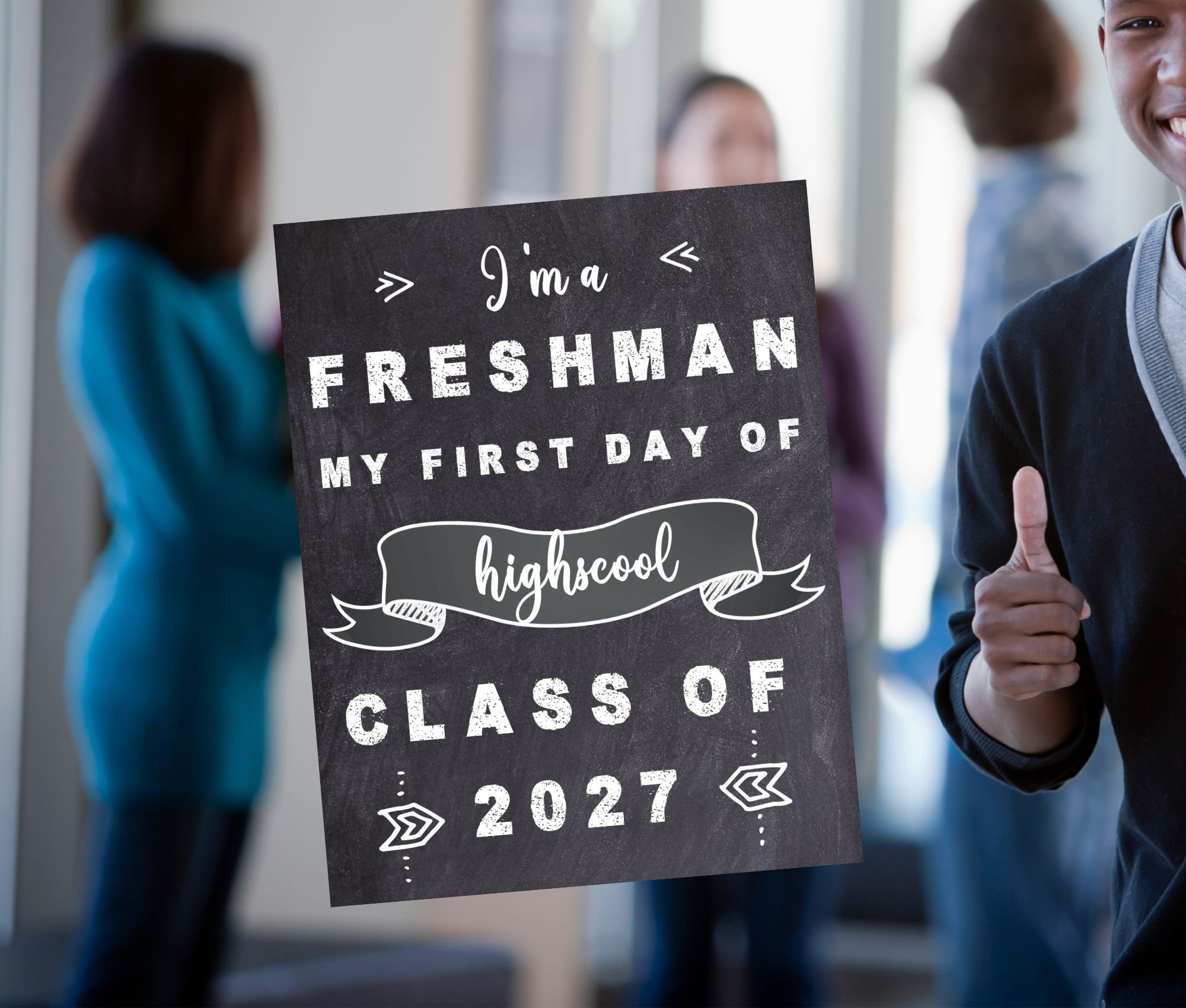 Editable Freshman of 9th Grade First Day of Freshman - Etsy