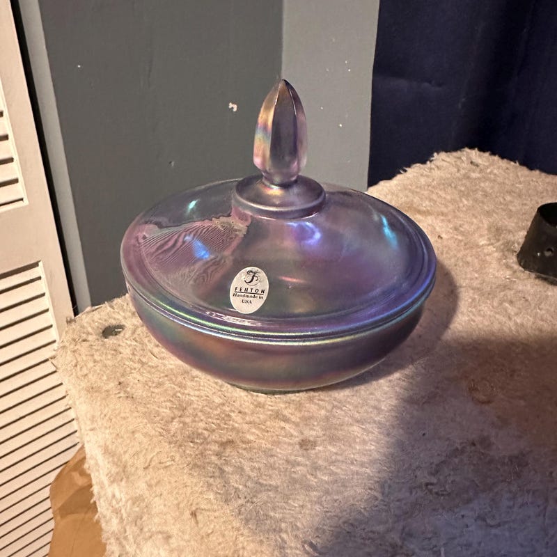 Fenton Glass Box With Lid - Etsy