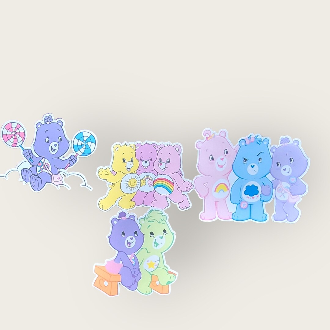 Vintage Bear Sticker Set - Retro Cute Cartoon Bear Stickers for Kids ...