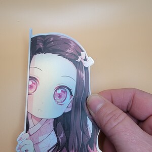 Cute Demon Girl Peaker Sticker Inspired by Demon Slayer - Etsy