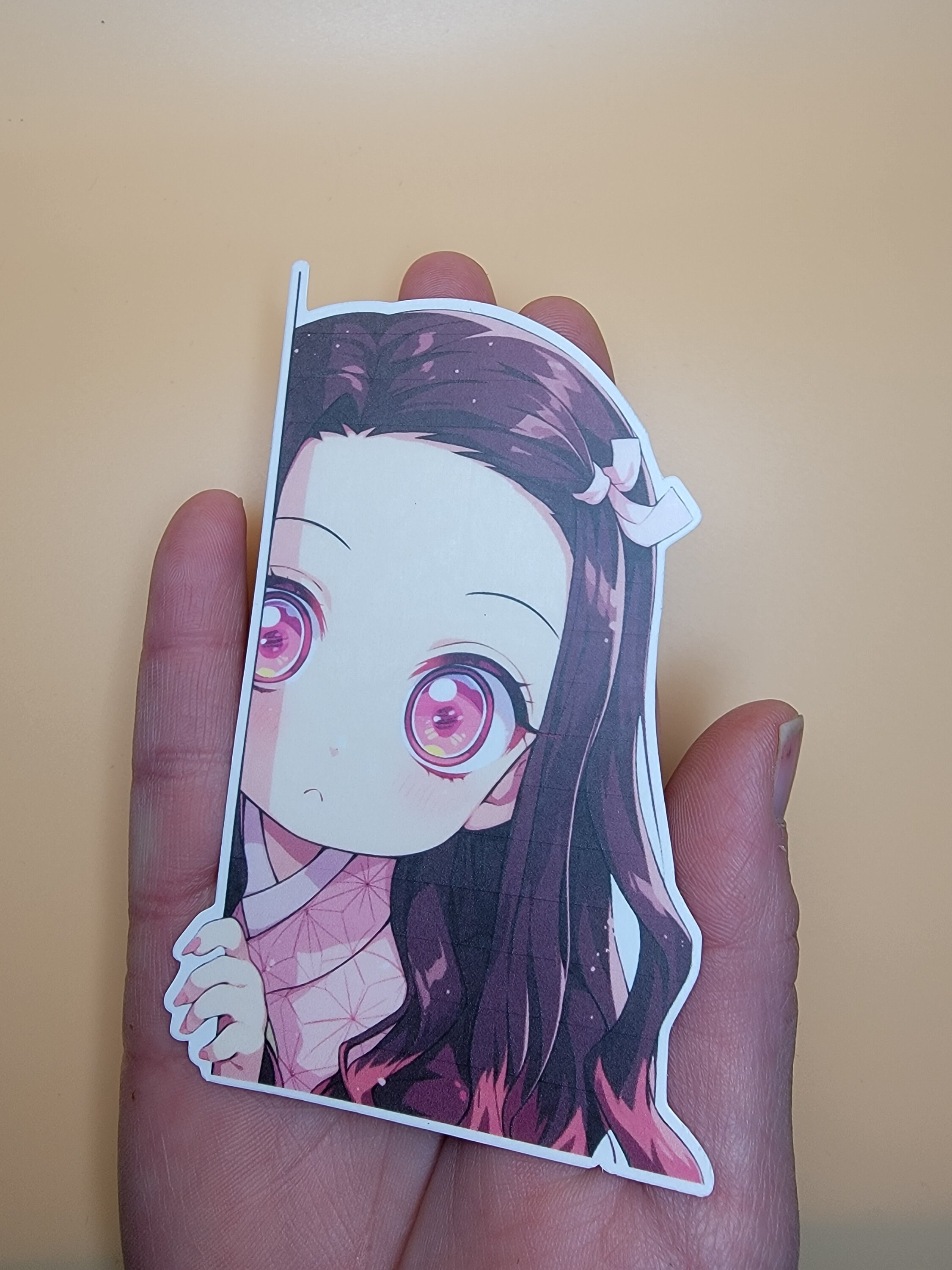 Cute Demon Girl Peaker Sticker Inspired by Demon Slayer - Etsy