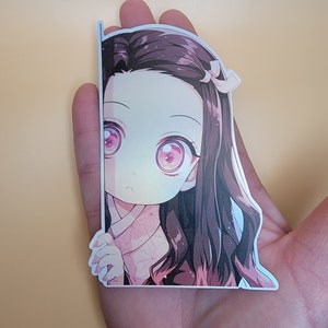 Cute Demon Girl Peaker Sticker Inspired by Demon Slayer - Etsy