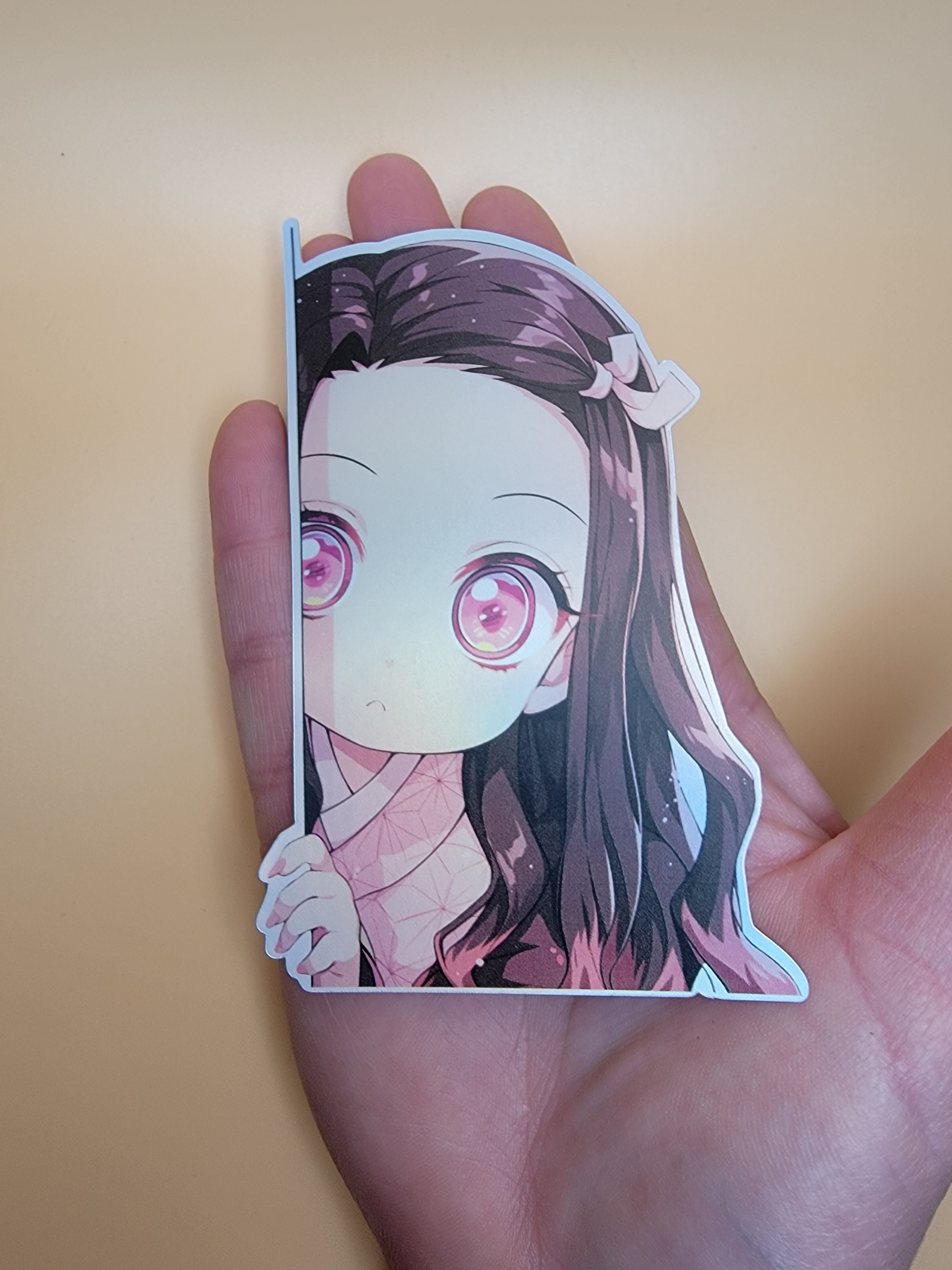 Cute Demon Girl Peaker Sticker Inspired by Demon Slayer - Etsy