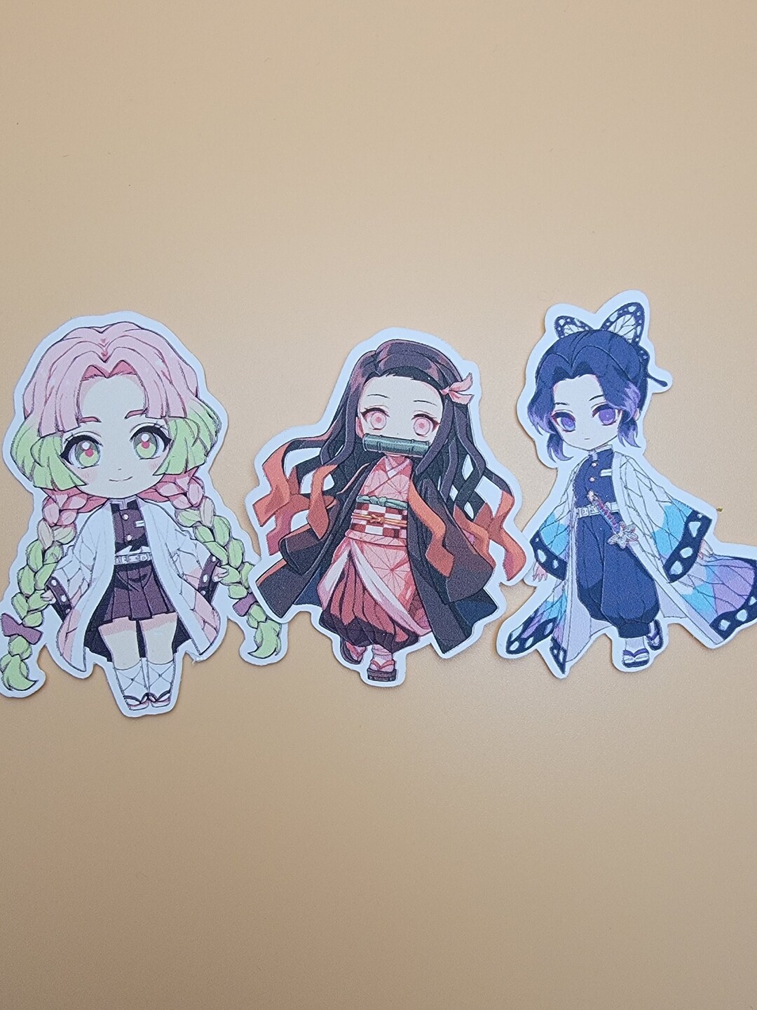 Anime Girl Sticker Pack, Cute Girl Sticker Set, Demon Slayer Sticker ...