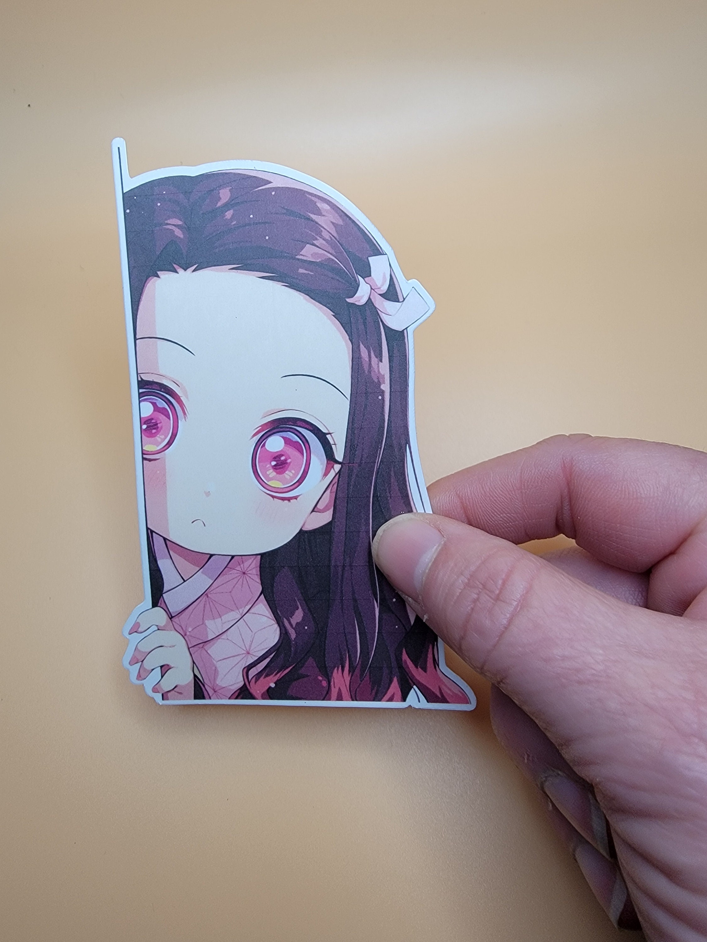 Cute Demon Girl Peaker Sticker Inspired by Demon Slayer - Etsy