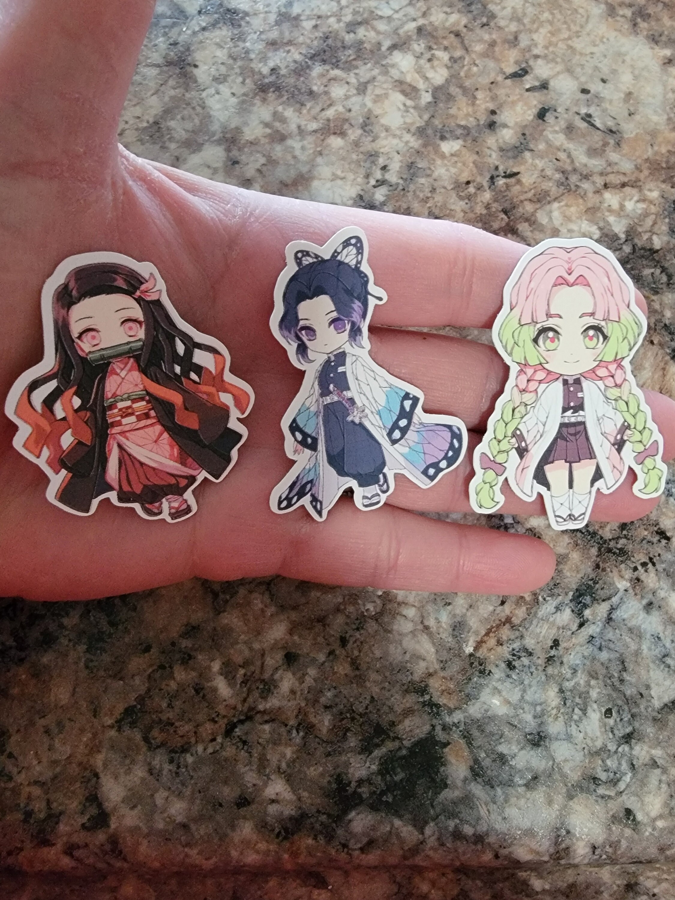 Anime Girl Sticker Pack, Cute Girl Sticker Set, Demon Slayer Sticker ...