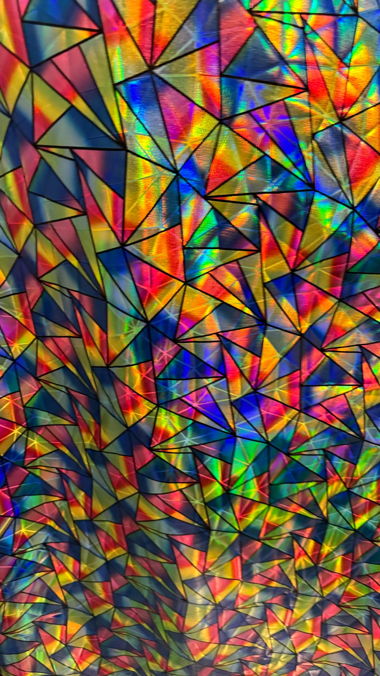 Shattered Glass Design Sapphire Multicolor Metallic Nylon Spandex 4-way ...
