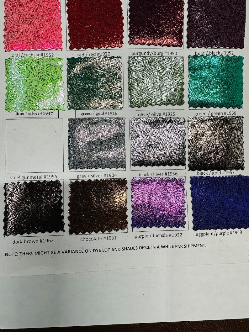 Deluxe Foggy Foil All Over Foil Metallic Nylon Spandex 4way Stretch 58/ ...