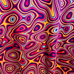 New Modern Abstract Lava Design Magenta/purple Print on Best Quality of ...