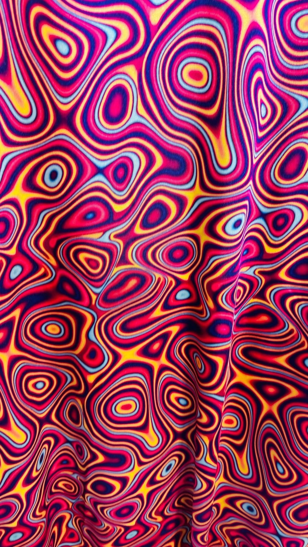 New Modern Abstract Lava Design Magenta/purple Print on Best Quality of ...