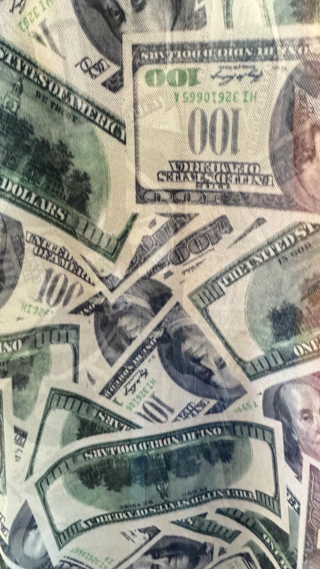 Money 100dollar Bill Design Green Color Print on Great Quality of Nylon ...