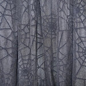 Spiderweb Design on Power Mesh Nylon Spandex With Flocking 4-way ...