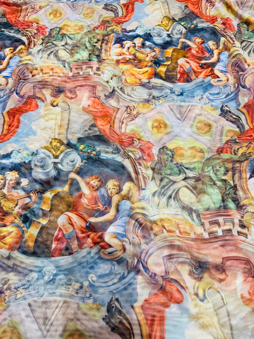 Divine Celestial Angels Design Print on Great Quality of Nylon Power ...