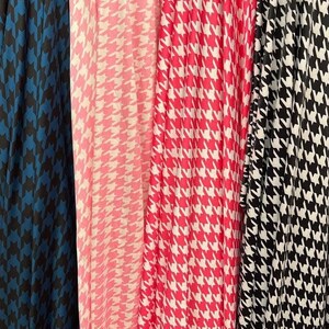 Houndstooth Design Print on Best Quality of Nylon Nylon Spandex 4-way ...