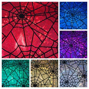 Amazing Spider-man Design on Metallic Hologram Nylon Spandex With ...