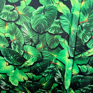 Luxury Tropical Leaves Design Green Color Print on Best Quality of ...