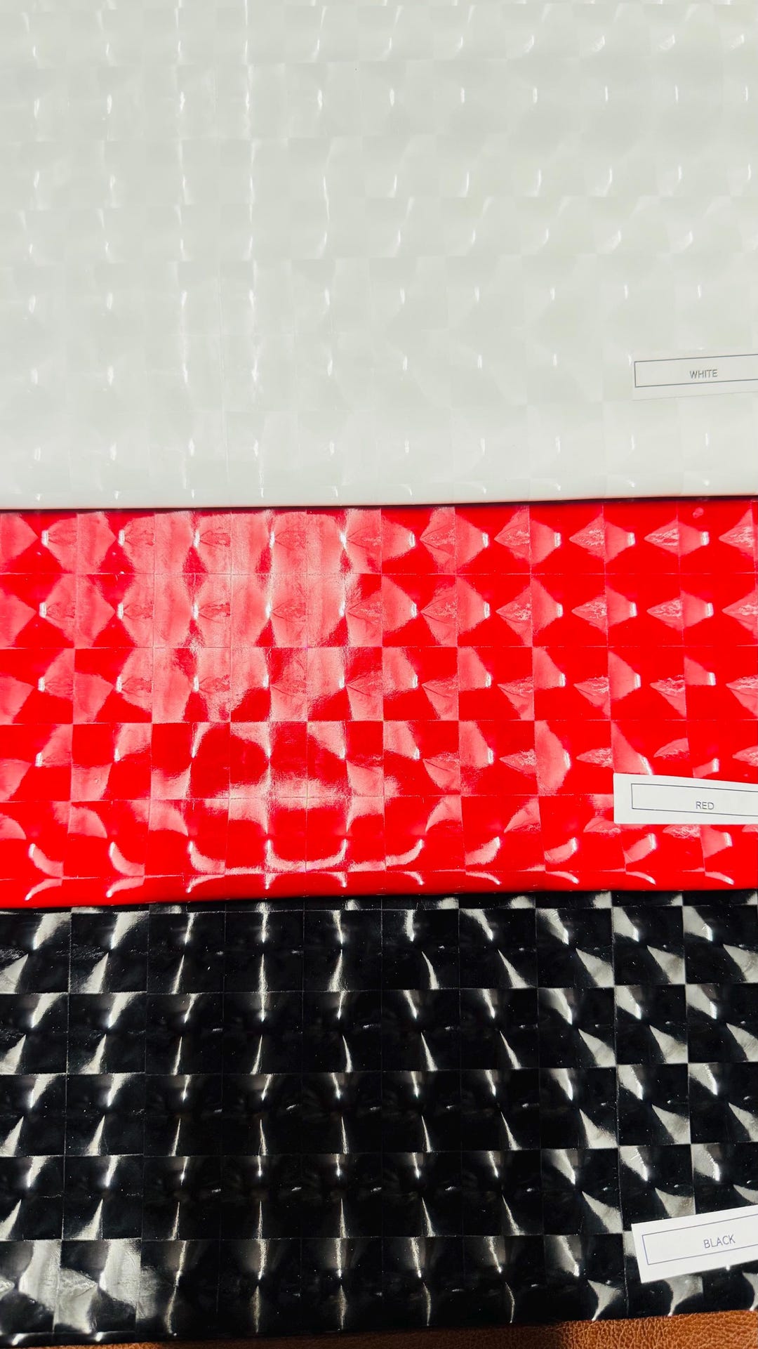 3D Reflective Square Geometric Latex Super Shiny Vinyl Nylon Spandex 4 ...