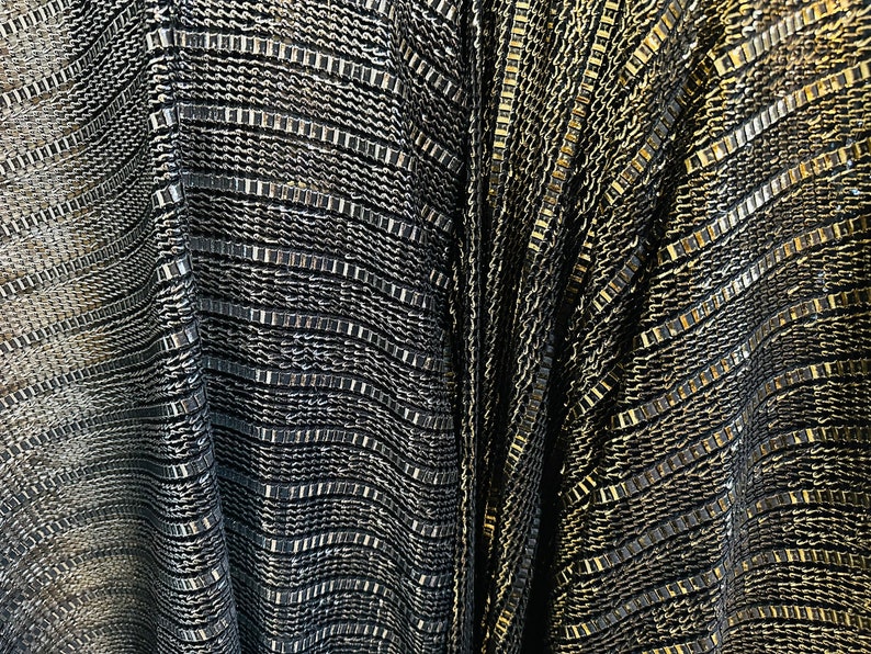 Luxury Metallic Mesh Chain Design 2-way Stretch 50/52” Sold by the YD ...