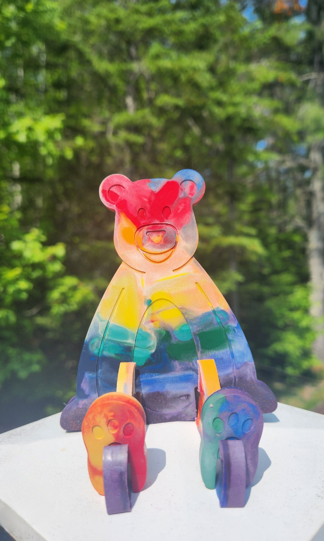 Animal Puzzle Crayon- Kids Crayons - Etsy