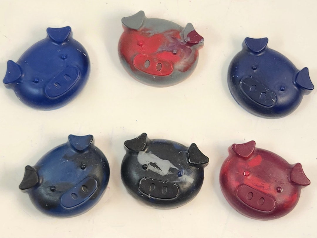 Homemade Pig Crayons: Custom Color Set of 5 - Etsy