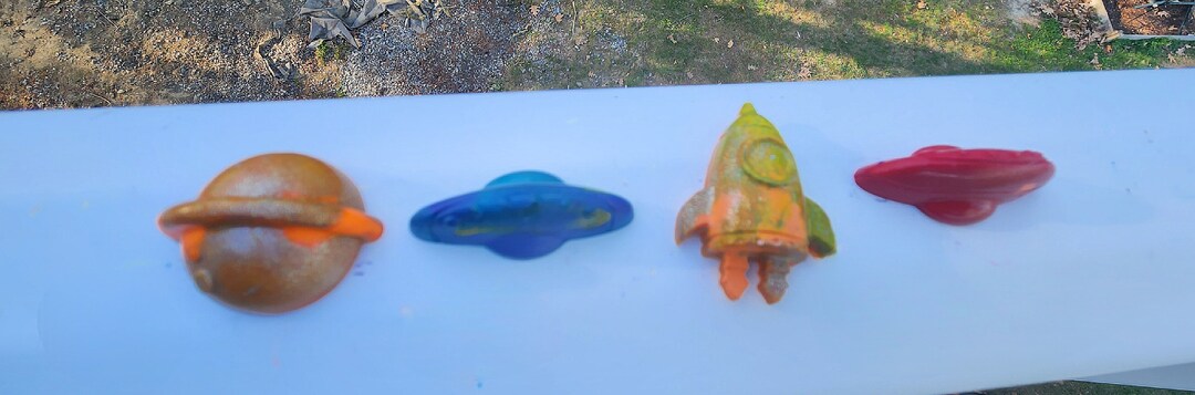Space-themed Crayons, Astronauts, Ufo - Etsy