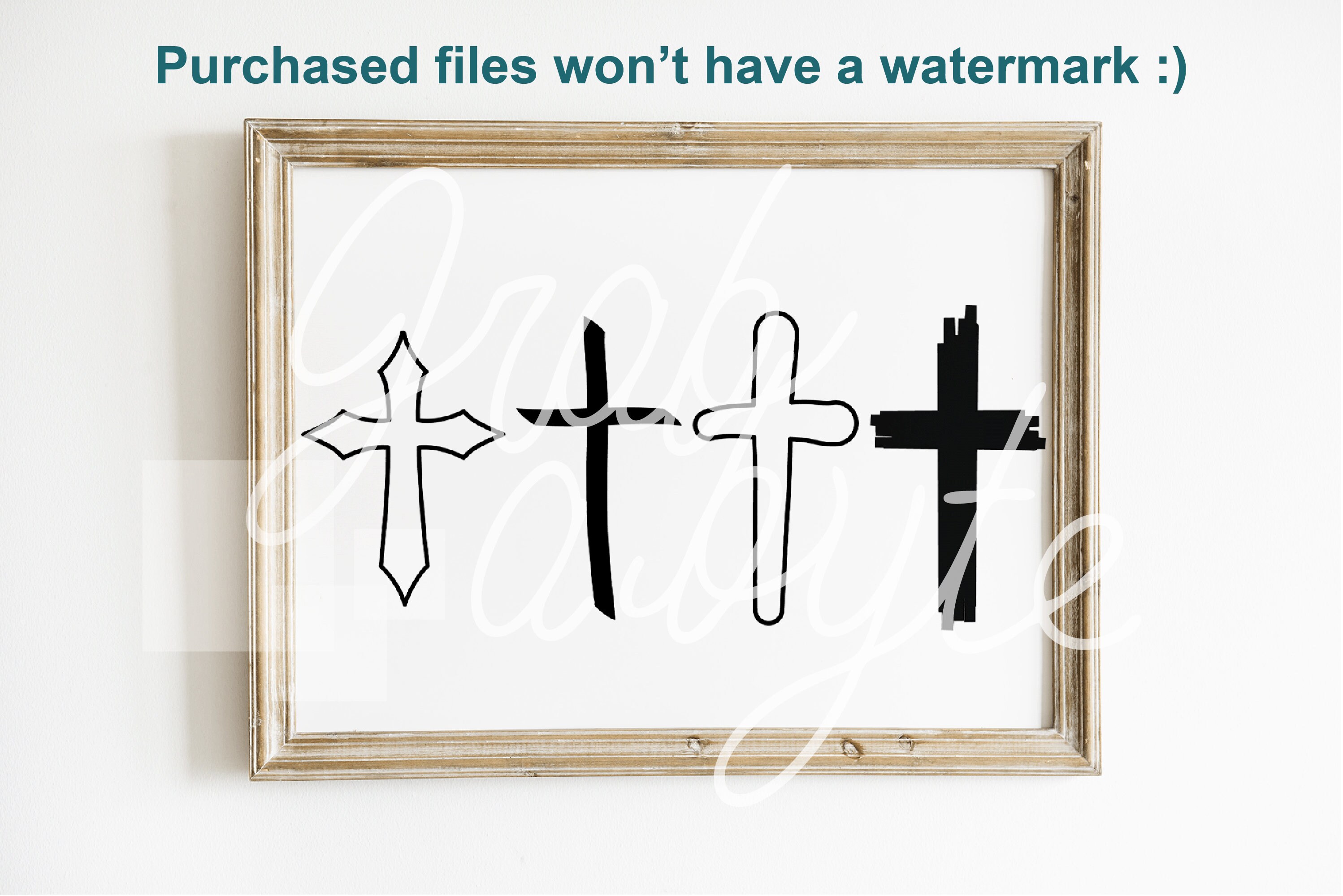 Cross SVG Bundle Fun Printable Christian Svgs Simple Cross - Etsy