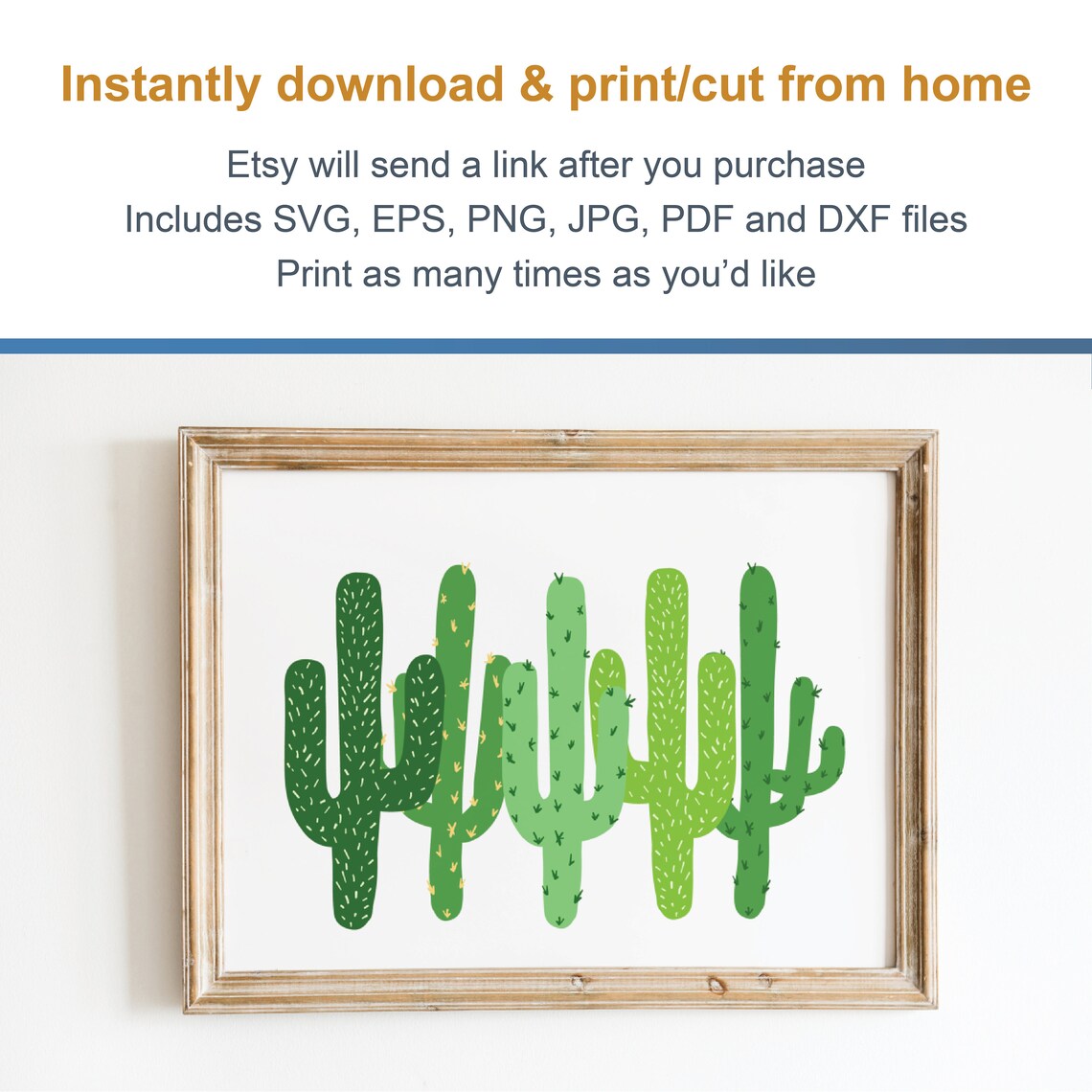 Cactus SVG Bundle, Cactus Svg Files for Cricut or Silhouette, Cute ...