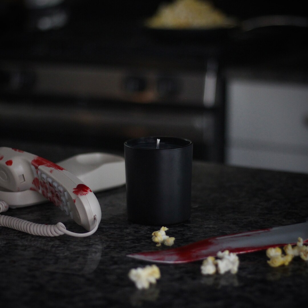The Ghostface - Buttered Popcorn (blood Splatter Design) - Etsy