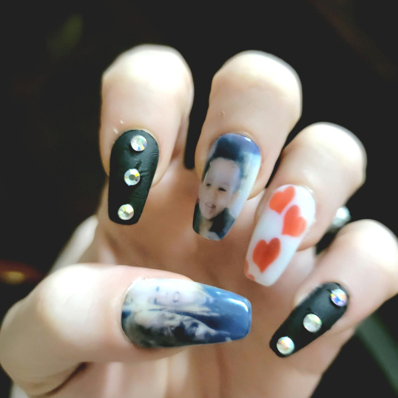 Family Photos Custom Printed Nail Set - Etsy