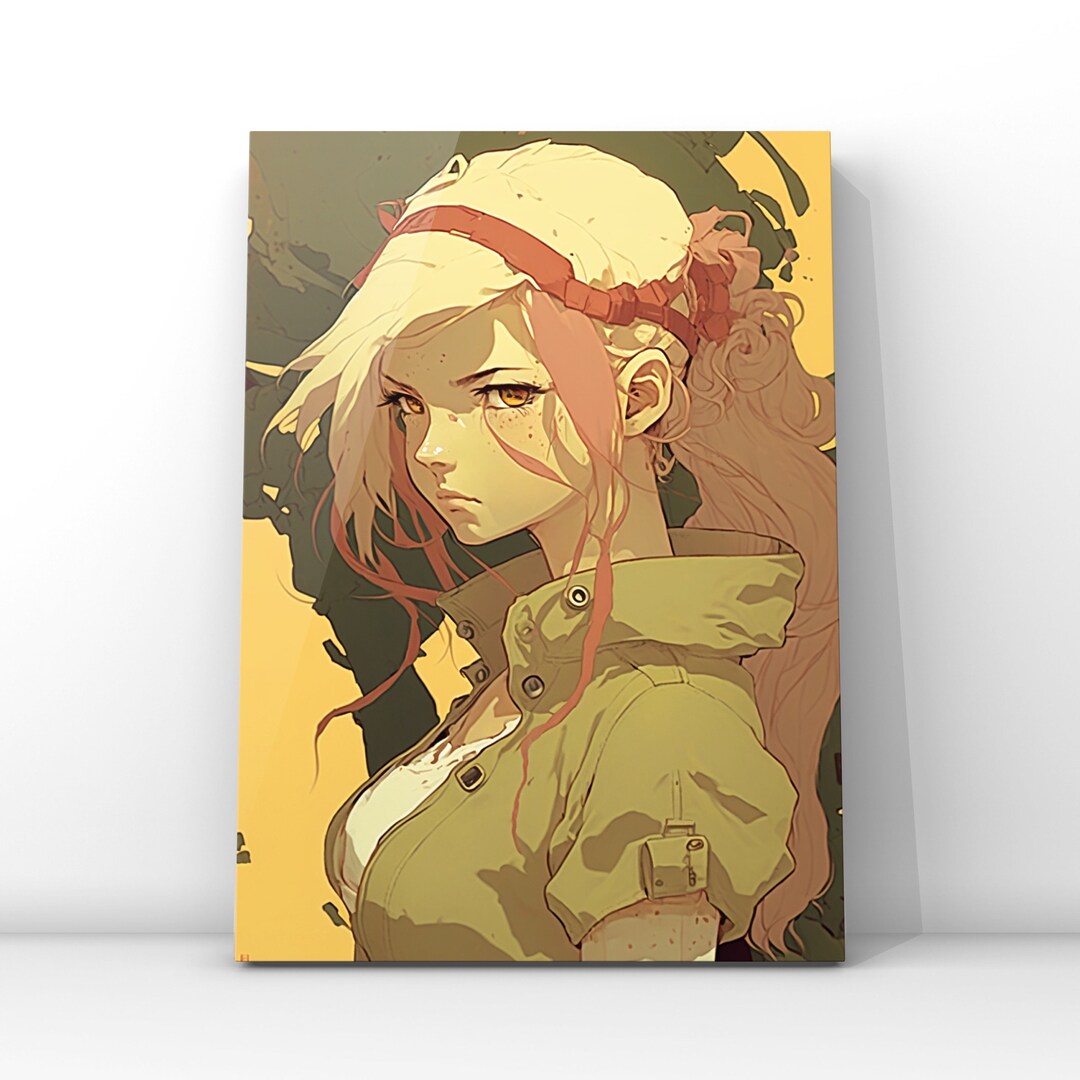 Anime Girl Print Digital Waifu Anime Wall Decor Manga Stlye Wall Art ...