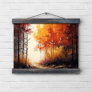 Forest Stroll - Sketch Design - Fall Wall Art - Forest Wall Art - Ai ...