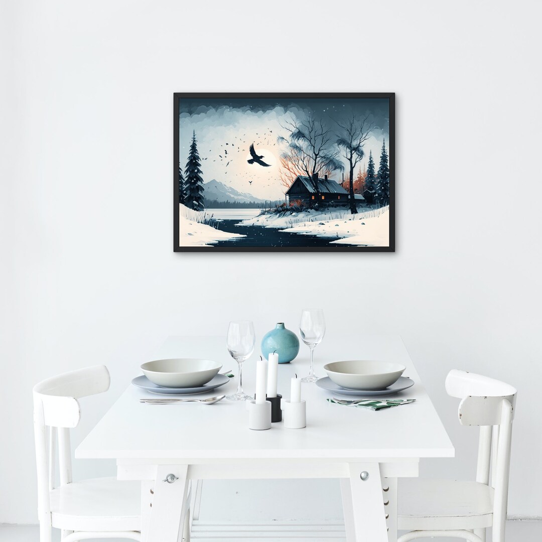 Hawk Watercolor Art Print, Hawk Seal Painting Wall Art Decor, Original ...