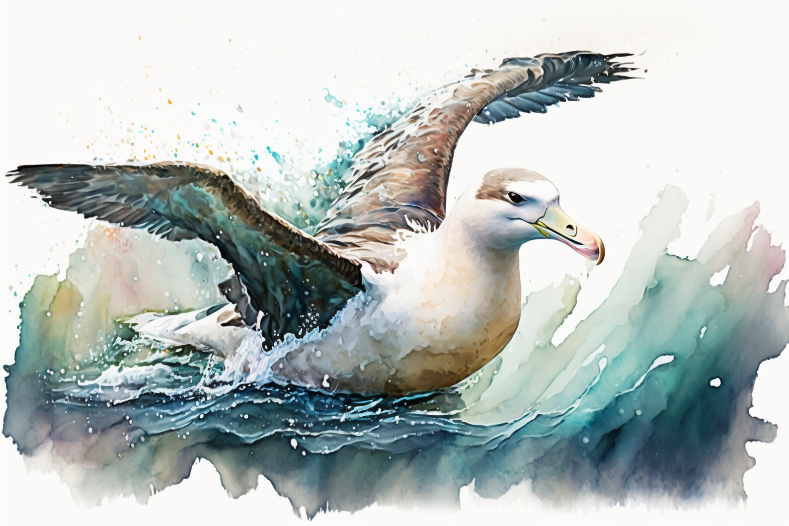 Albatross Watercolor Digital Animal Prints | Instant Download Printable ...