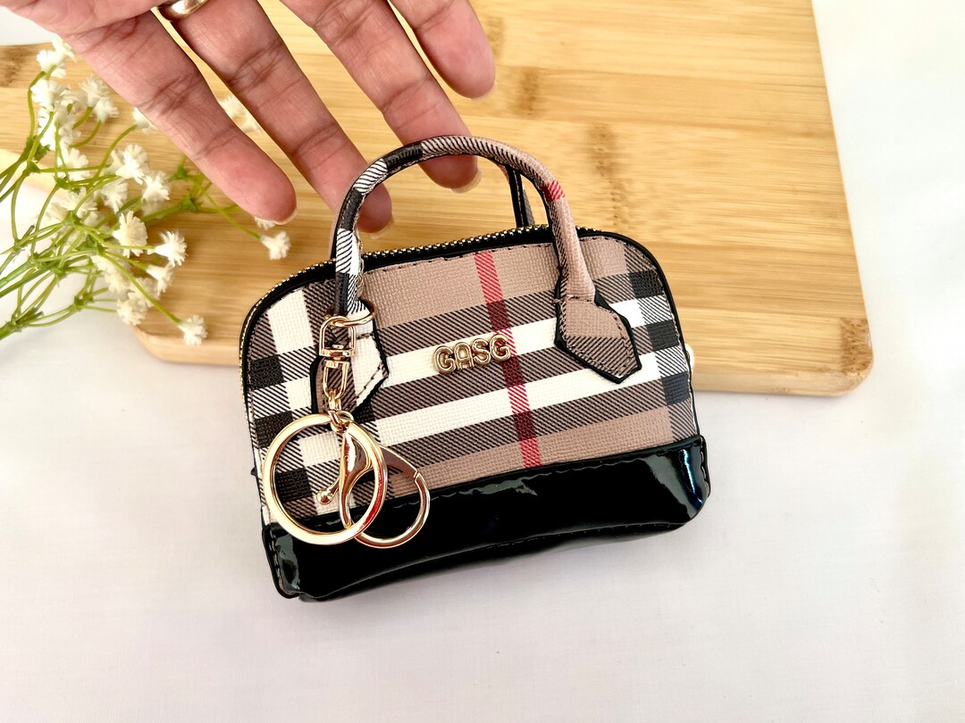 Purse Charm Key Chain Mini for Cash Adorable Coin Pouch Mini Hand Bag ...