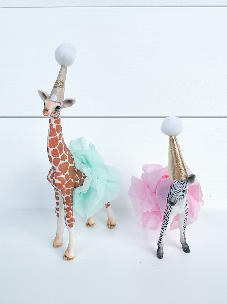 Safari Animal Cake Topper/giraffe Cake Topper/ Zebra Cake - Etsy