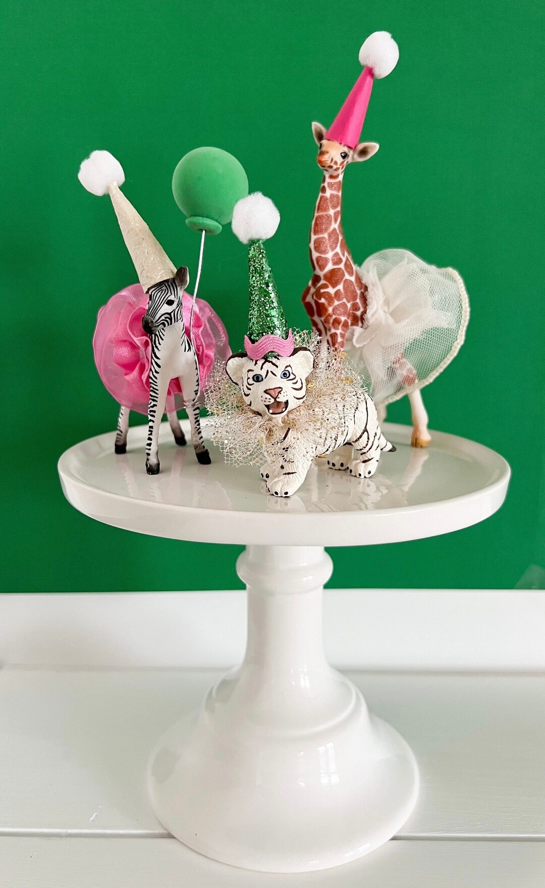 Safari Animal Cake Topper/giraffe Cake Topper/ Zebra Cake Topper/safari ...