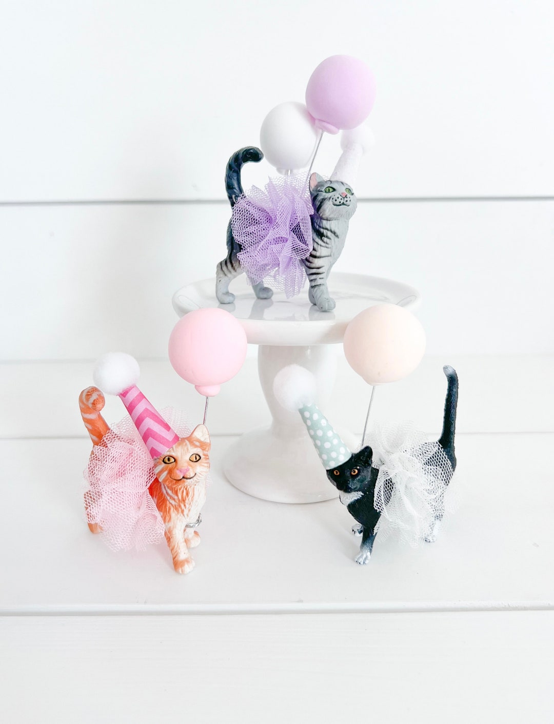 Cat Cake Topper/kitten Cake Topper/tabby Cat Cake Topper/paw-ty/cat ...