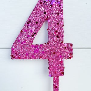 Cake Topper/ Glitter Cake Topper/ Custom Cake Topper/ Birthday Topper ...