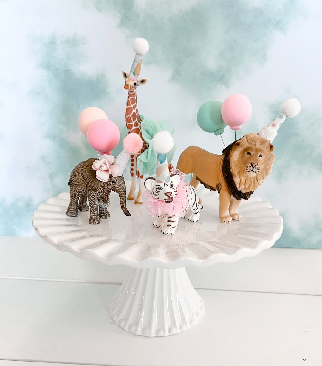 Safari Animal Cake Topper/wild One/two Wild/zebra Cake Topper/safari ...
