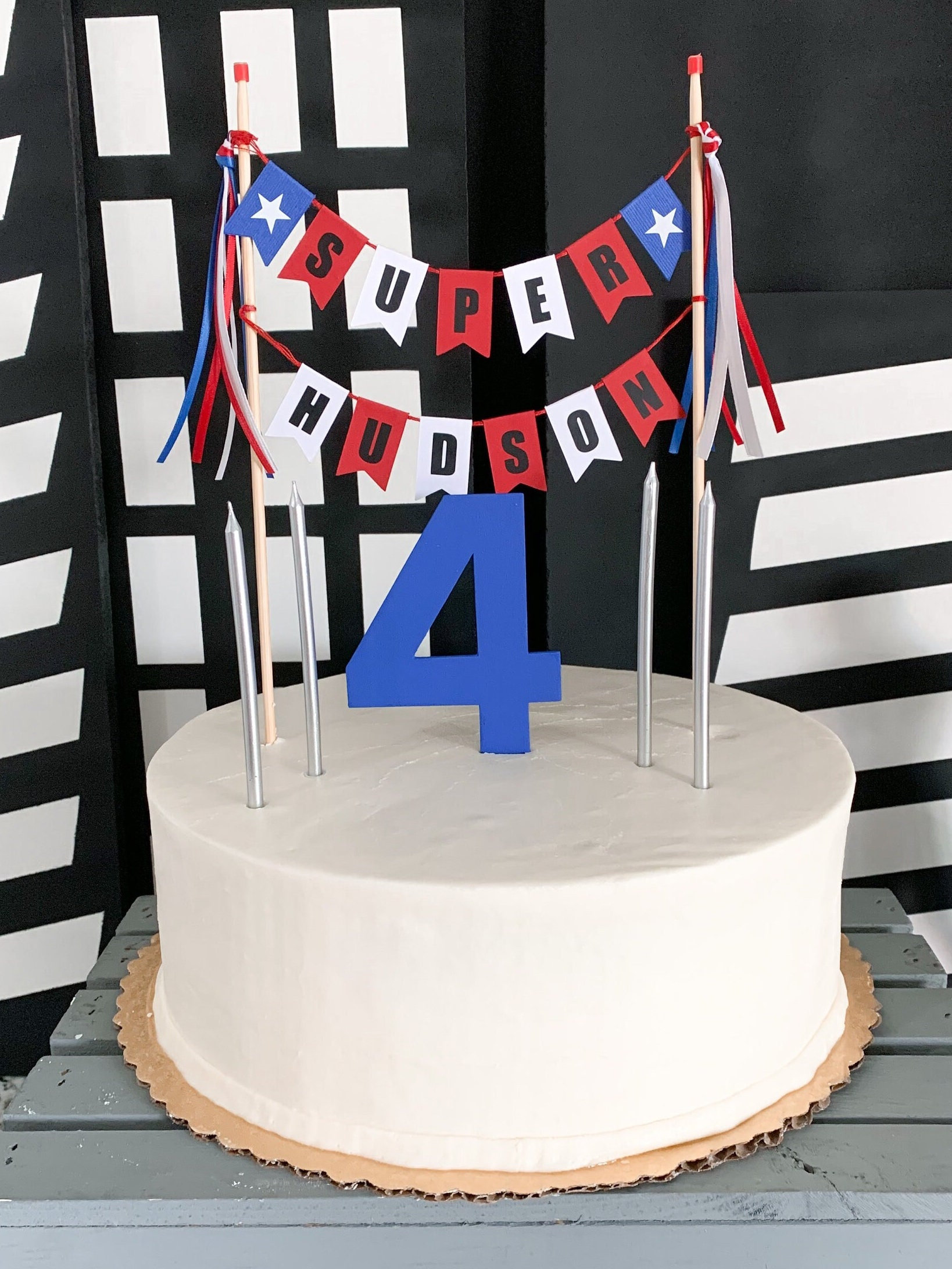 Custom Color Number Cake Topper, Birthday Party Decor - Etsy