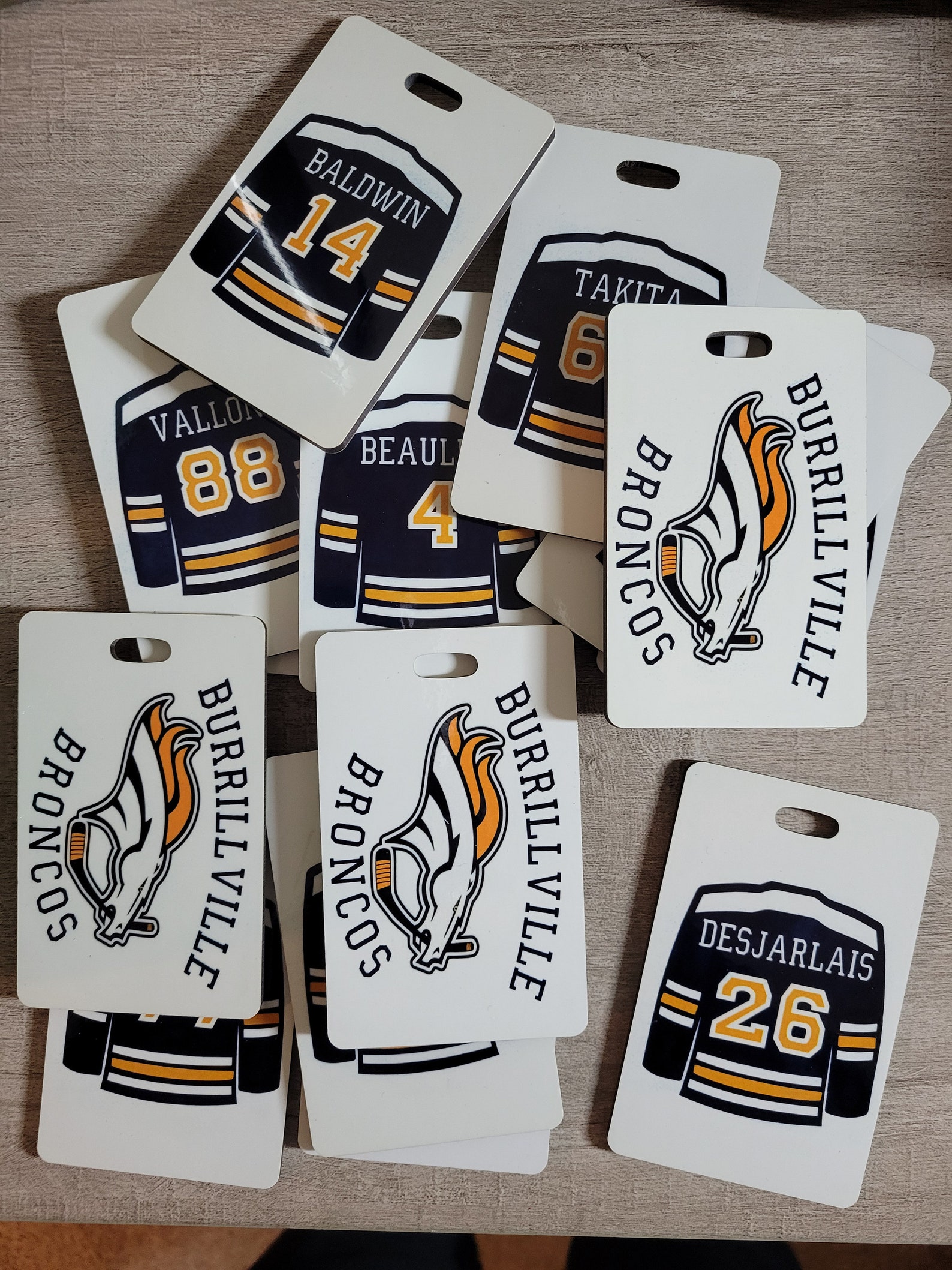 Sport Bag Tags Logo and Jersey - Etsy