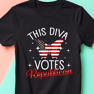 Republican Voter Shirt, Women's American Flag Voter Shirt, Women's ...