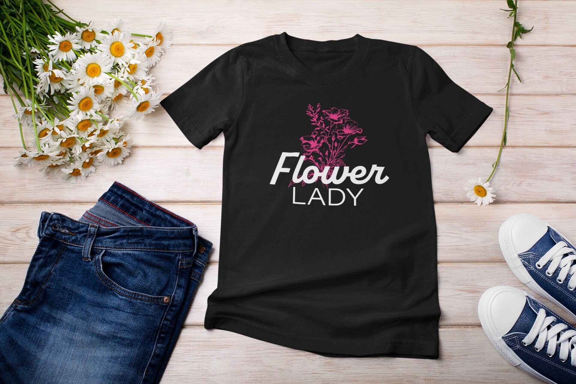 Flower Lady Shirt, Gardener Shirt, Florist Shirt, Gift for Mom, Gift ...
