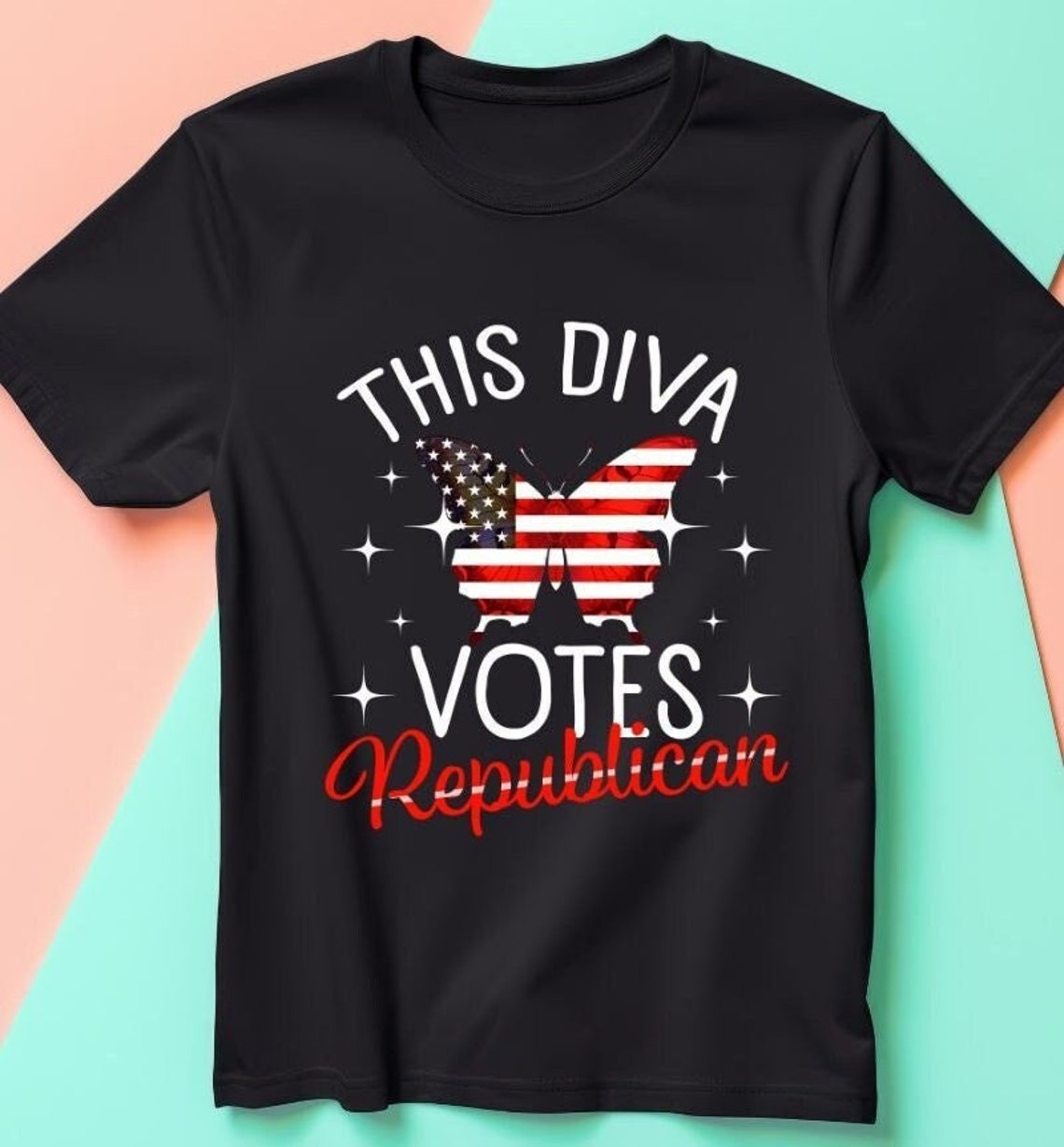 Republican Voter Shirt, Women's American Flag Voter Shirt, Women's ...