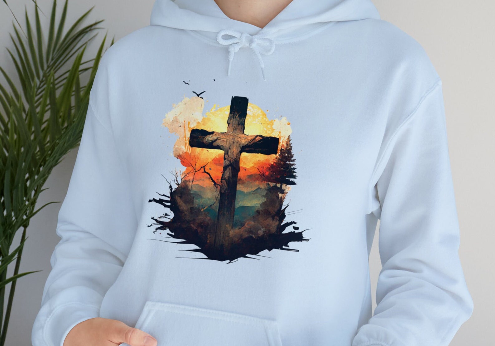 Cross Hoodie Sweatshirt, Christian Cross Hoodie, Christian Sweatshirt ...