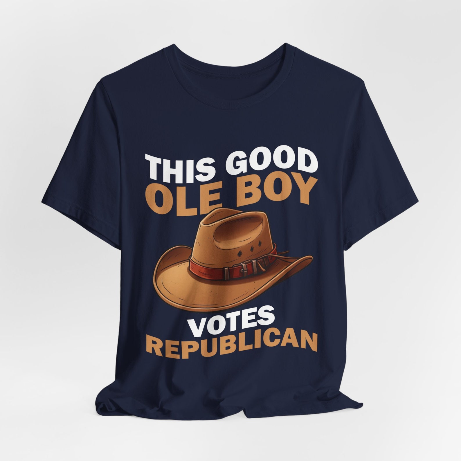 Cowboy Hat Republican Voter T-shirt, Cowboy Voter T-shirt, Country Boy ...