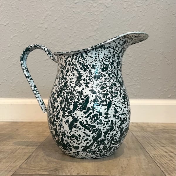 Enamel Pitcher - Etsy