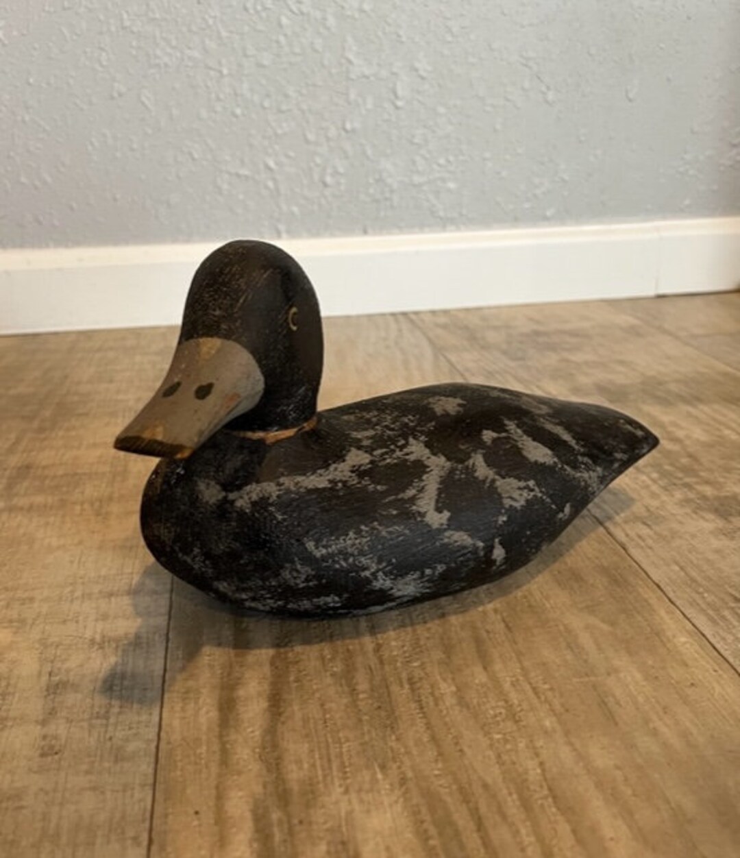 Early Antique Hand Carved Wood Duck Decoy With Tack Eyes - Etsy